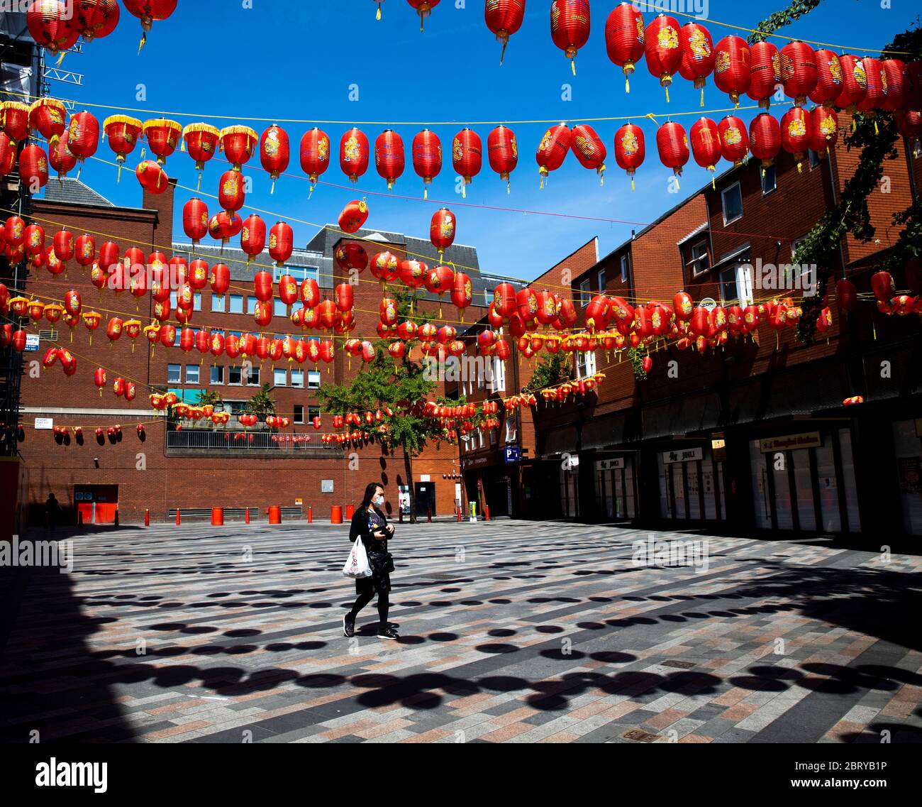 pic shows: `Hot Weather Central `London Wednesday 20.5.20 Colourful but deserted China Town Soho ...